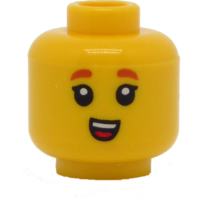LEGO Yellow Birthday Party Girl Minifigure Head (3626 / 38220) | Brick Owl