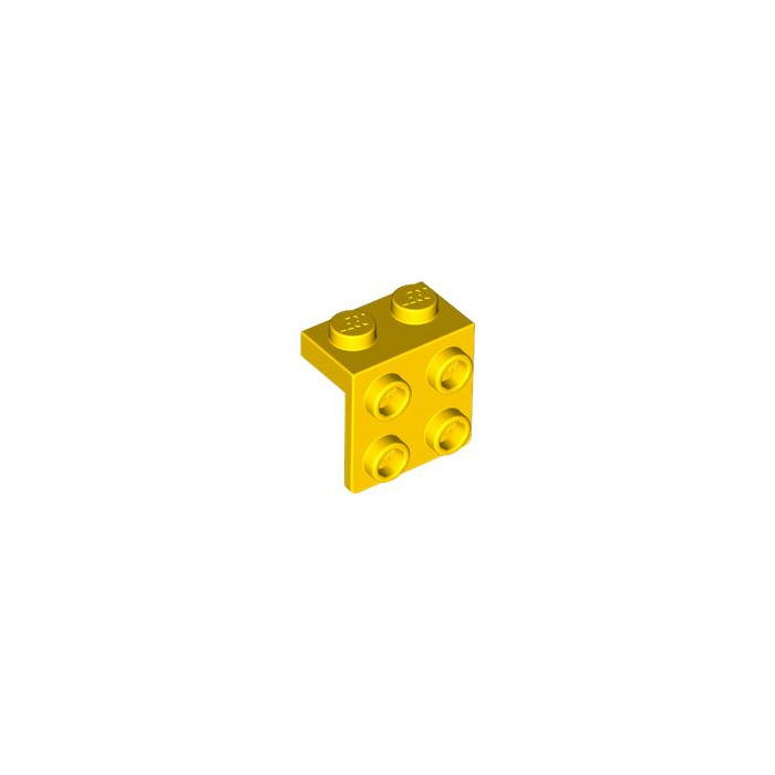 LEGO Yellow Bracket 1 x 2 with 2 x 2 (21712 / 44728) | Brick Owl - LEGO ...