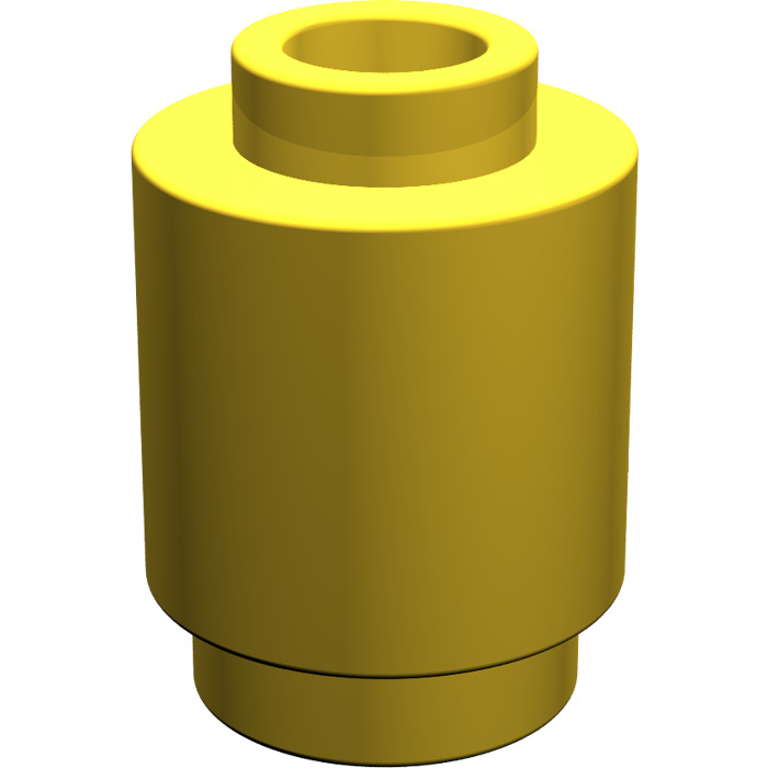 LEGO Yellow Brick 1 x 1 Round with Open Stud (3062 / 35390) | Brick Owl ...