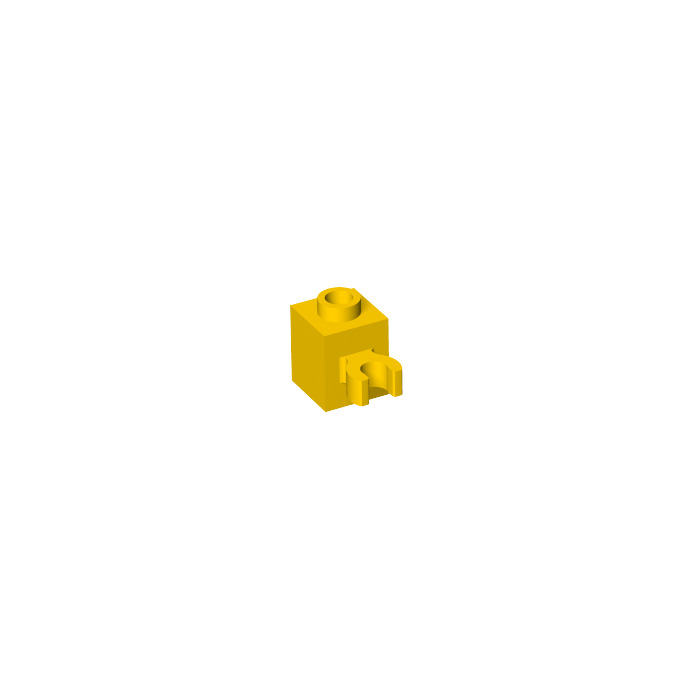 LEGO Yellow Brick 1 x 1 with Vertical Clip (Open 'O' Clip, Hollow Stud ...