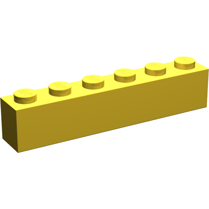 LEGO Yellow Brick 1 x 6 (3009 / 30611) | Brick Owl - LEGO Marketplace