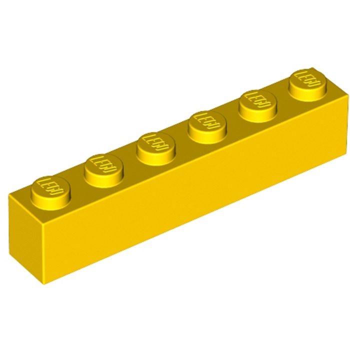 LEGO Yellow Brick 1 x 6 (3009 / 30611) | Brick Owl - LEGO Marketplace