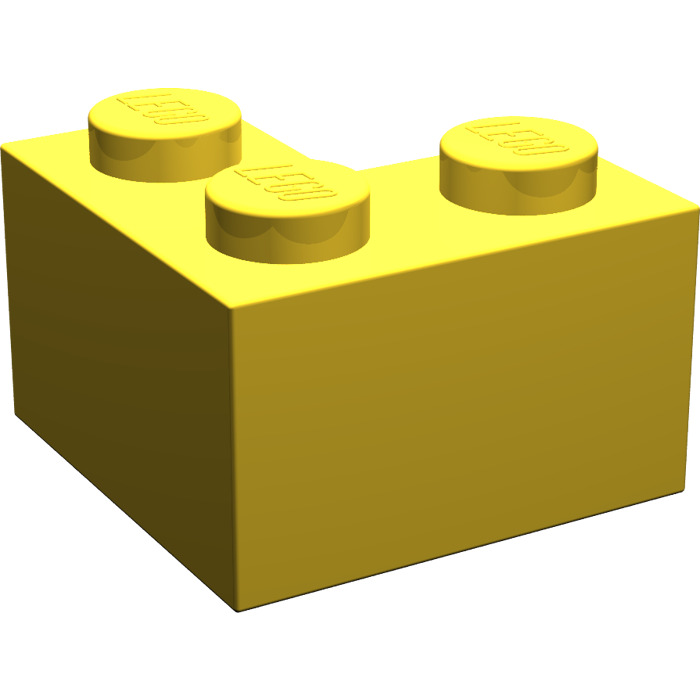 LEGO Yellow Brick 2 x 2 Corner (2357) | Brick Owl - LEGO Marketplace