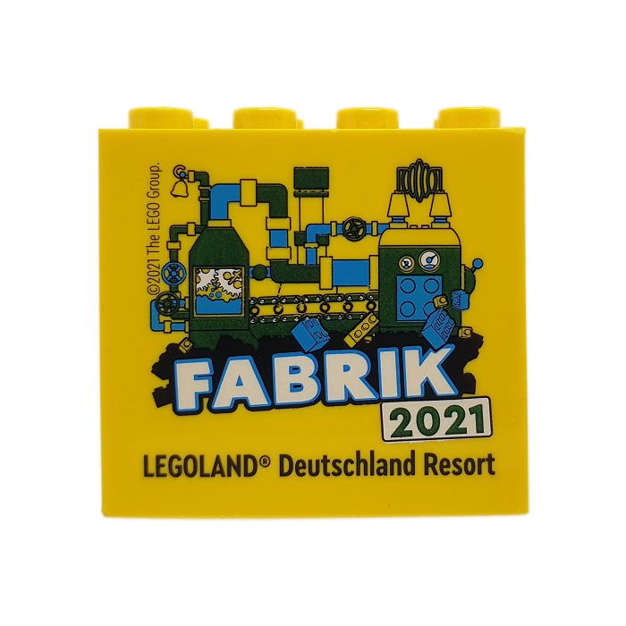 LEGO Brick 2 x 4 x 3 with Fabrik 2021 Legoland Deutschland Resort ...