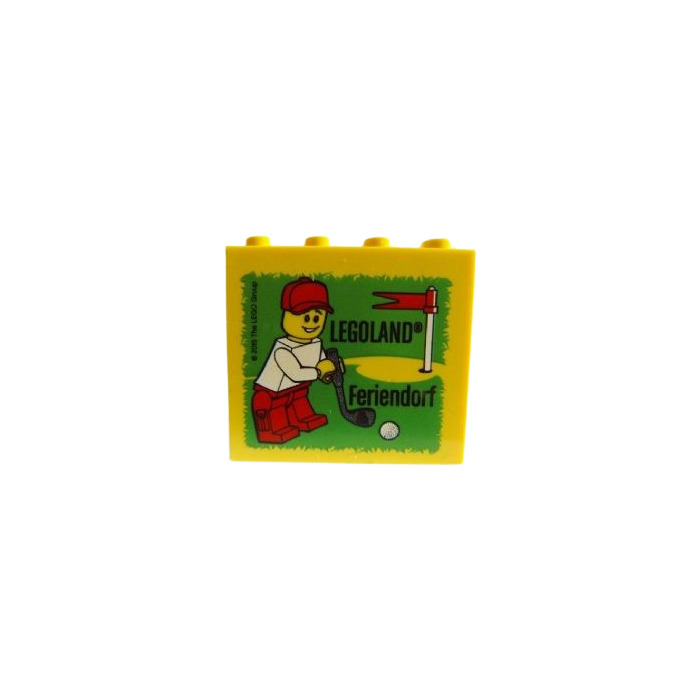 LEGO Brick 2 x 4 x 3 with Legoland Feriendorf 2010 Minifigure Golf ...