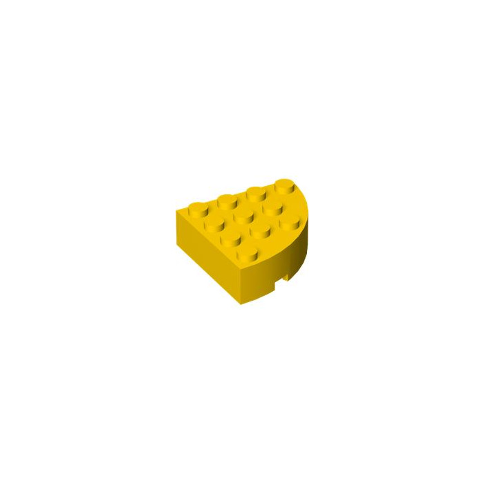 LEGO Yellow Brick 4 x 4 Round Corner (2577) | Brick Owl - LEGO Marketplace