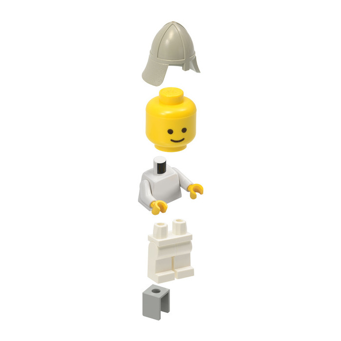 LEGO Yellow Castle Knight White Minifigure without Stickers | Brick Owl