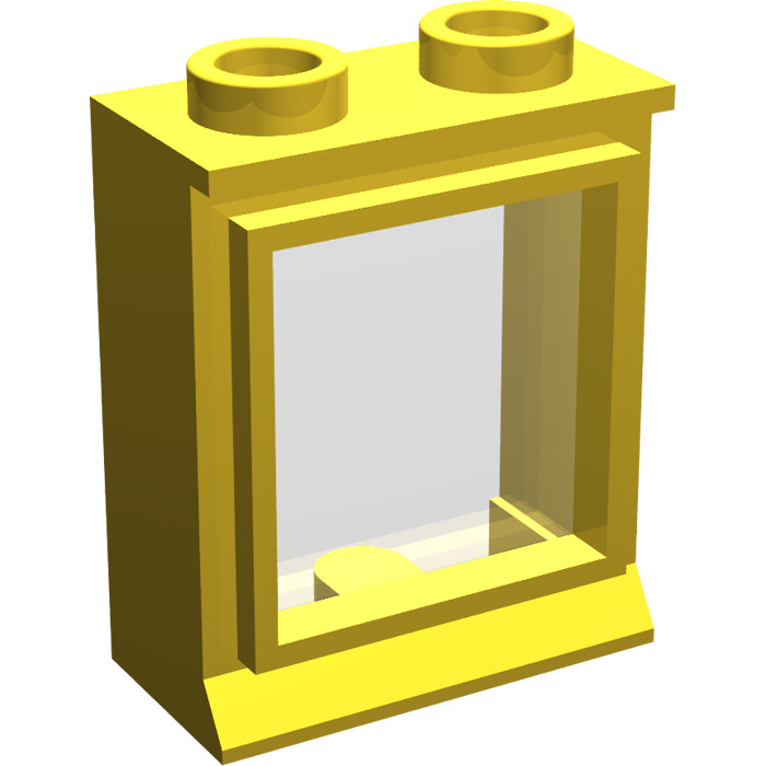 LEGO Yellow Classic Window 1 x 2 x 2 with Fixed Glass (73594) | Brick ...