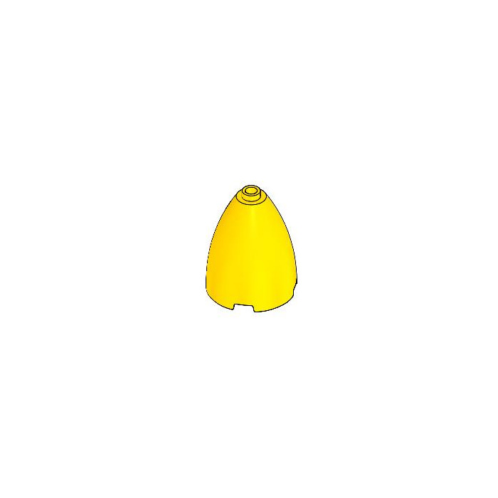 LEGO Yellow Cone 3 x 3 x 3 (1744) | Brick Owl - LEGO Marketplace