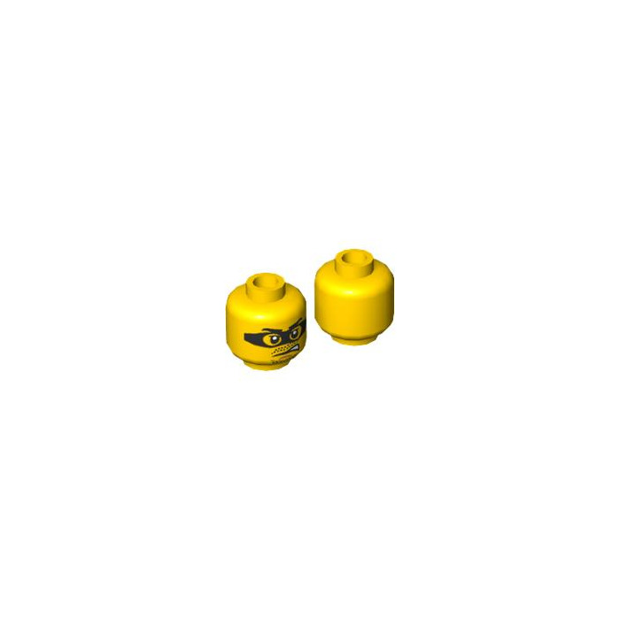 LEGO Yellow Criminal (60371) Minifigure Head (3626 / 101362) | Brick Owl