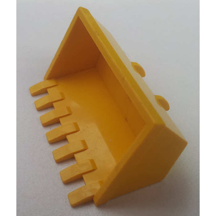 LEGO Yellow Digger Bucket 3 x 6 with Arm Hinge (2347) | Brick Owl