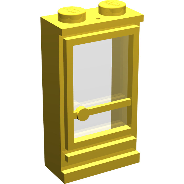 LEGO Door 1 x 2 x 3 Right with Solid Stud with Hole and Glass | Brick ...