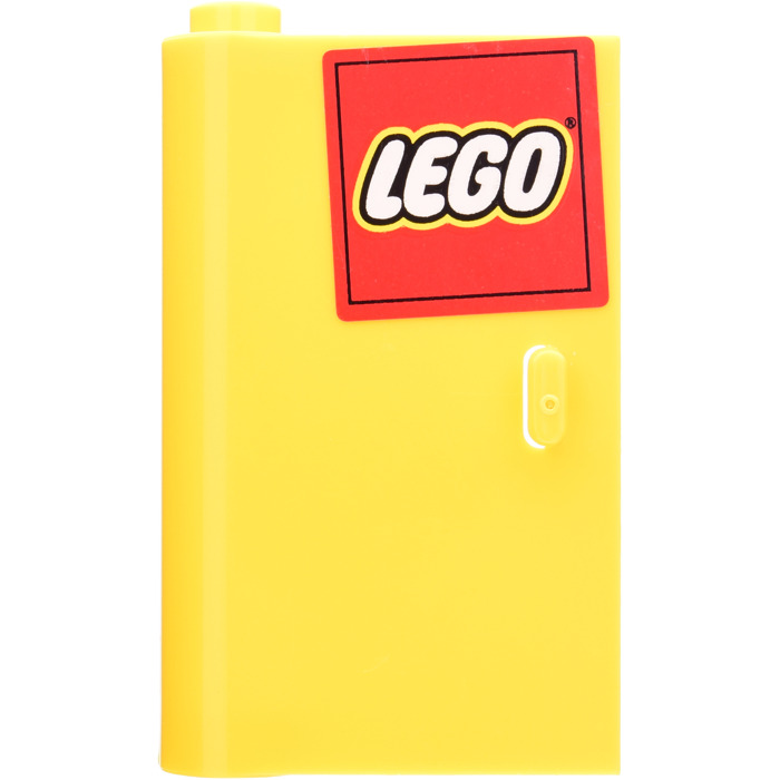 LEGO Door 1 x 3 x 4 Left with LEGO Logo Sticker with Hollow Hinge (3193 ...