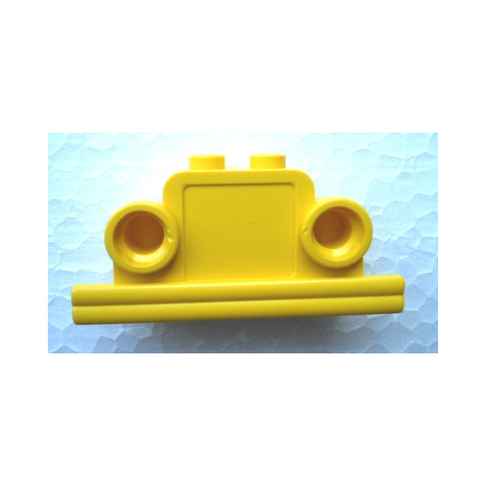 LEGO Yellow Fabuland Brick 1 x 4 x 2 Car Front with Headlights | Brick Owl