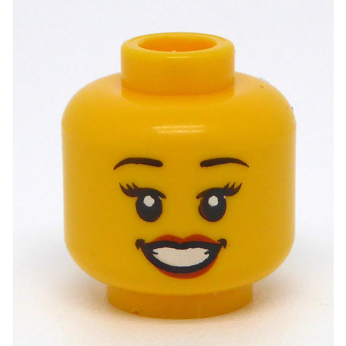 LEGO Yellow Female in Hospital Gown Minifigure Head (3626 / 68375 ...