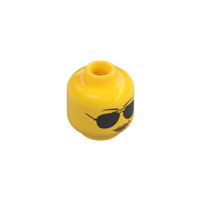 LEGO Female Police Head with Sunglasses (3626 / 29966) | Brick Owl