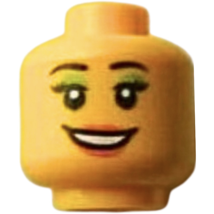 LEGO Yellow Female with Pink Top Head (3626 / 10516) | Brick Owl - LEGO ...