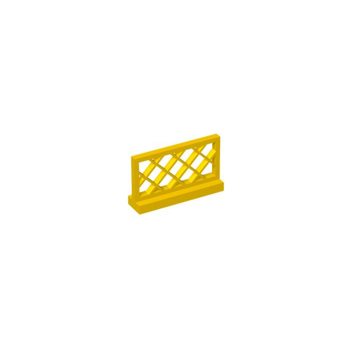 LEGO Yellow Fence 1 x 4 x 2 Lattice (3185) | Brick Owl - LEGO Marketplace