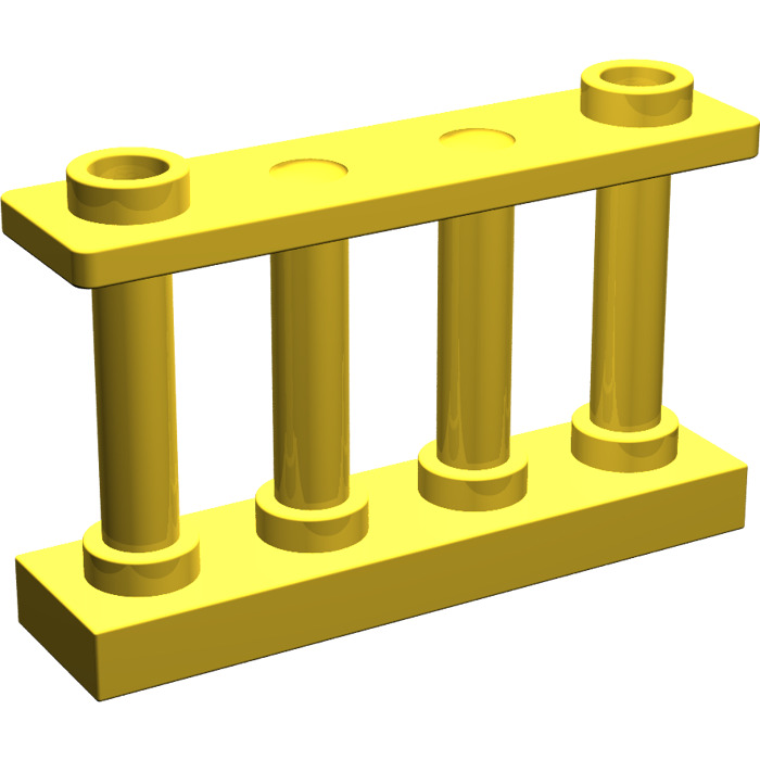 LEGO Fence Spindled 1 x 4 x 2 with 2 Top Studs (30055) | Brick Owl ...
