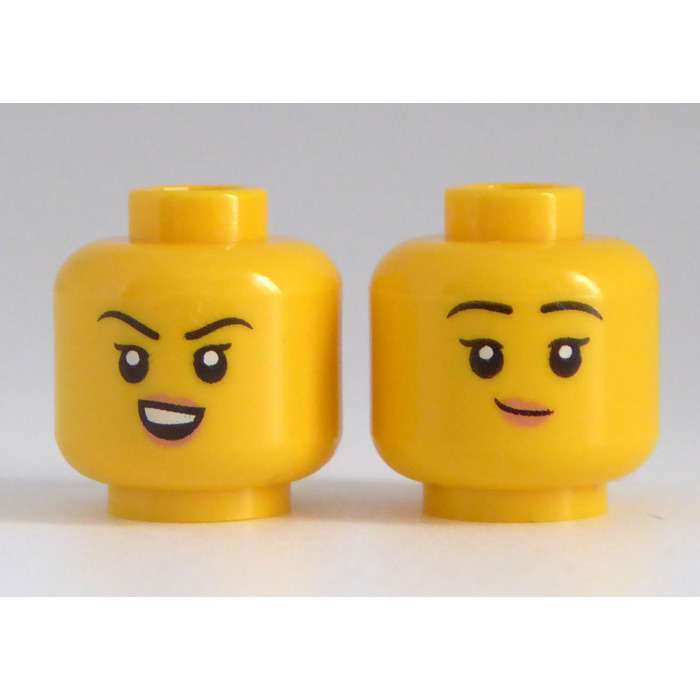 LEGO Yellow Girl Minifigure Head with Smirk (3626) | Brick Owl