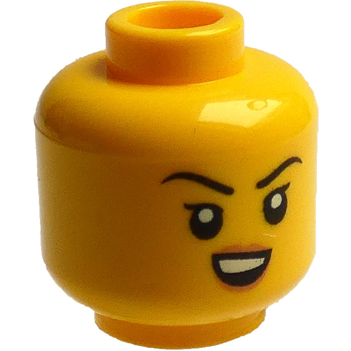 LEGO Yellow Girl Minifigure Head with Smirk (3626) | Brick Owl