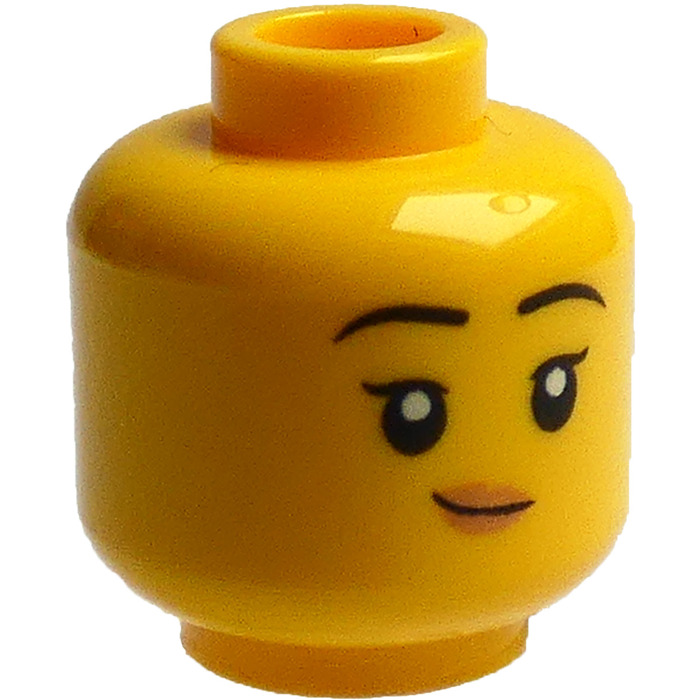 LEGO Yellow Girl Minifigure Head with Smirk (3626) | Brick Owl