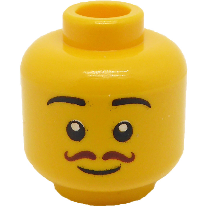 LEGO Yellow Grocer Minifigure Head (3626 / 98336) | Brick Owl - LEGO ...