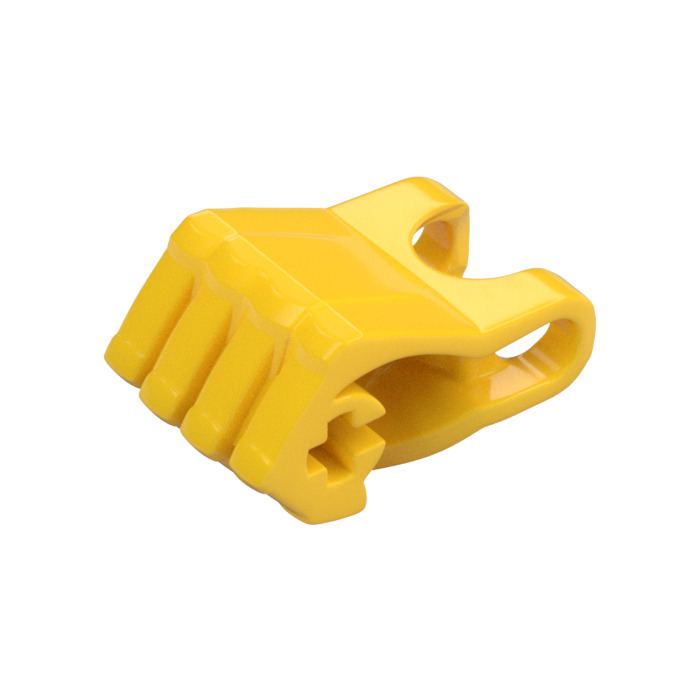 LEGO Yellow Hand with Joint Socket and Axle Hole with 4 Fingers (93575 ...