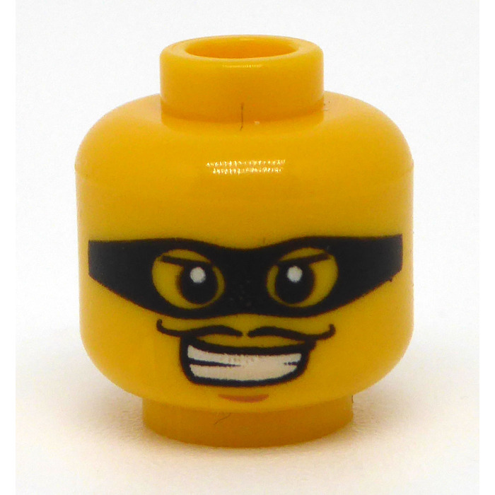 LEGO Yellow Head with Black Eye Mask (3626 / 12814) | Brick Owl