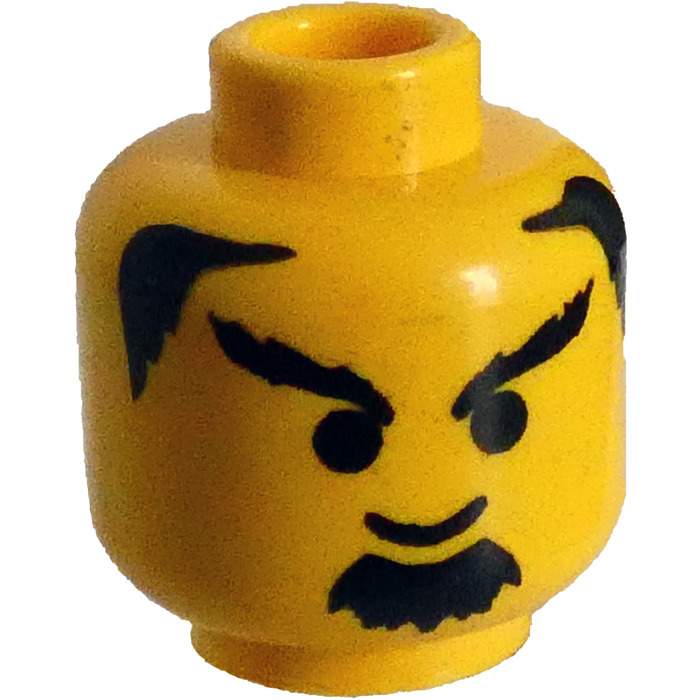 LEGO Head with Goatee, Angled and Bushy Eyebrows (3626) | Brick Owl ...
