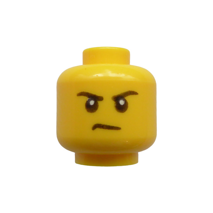 LEGO Yellow Head with Grin / Frown (Double Sided) (3626) | Brick Owl ...
