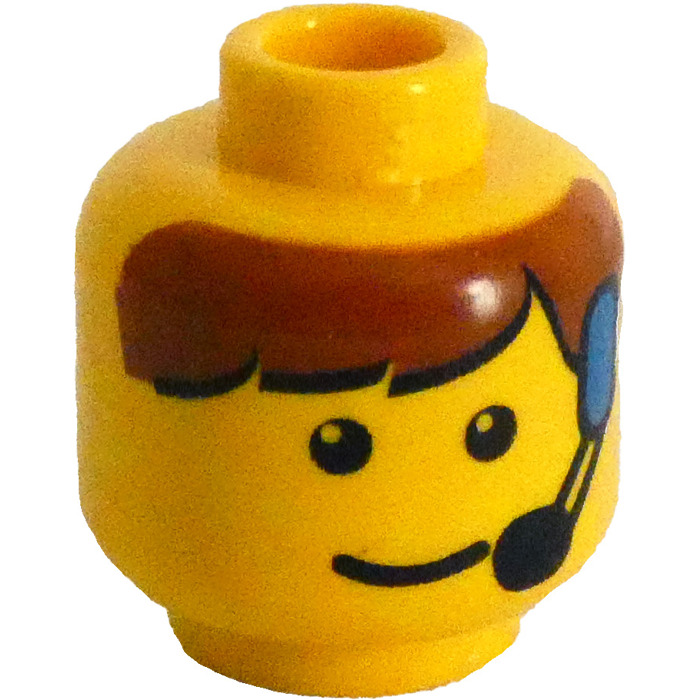 LEGO Yellow Head with Headset (3626) | Brick Owl - LEGO Marketplace