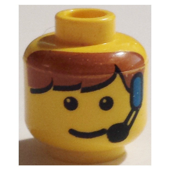 LEGO Yellow Head with Headset (3626) | Brick Owl - LEGO Marketplace