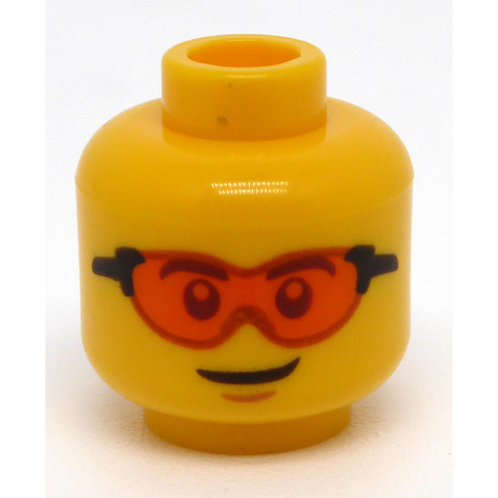 LEGO Yellow Head with Orange Sunglasses (3626 / 73906) | Brick Owl ...