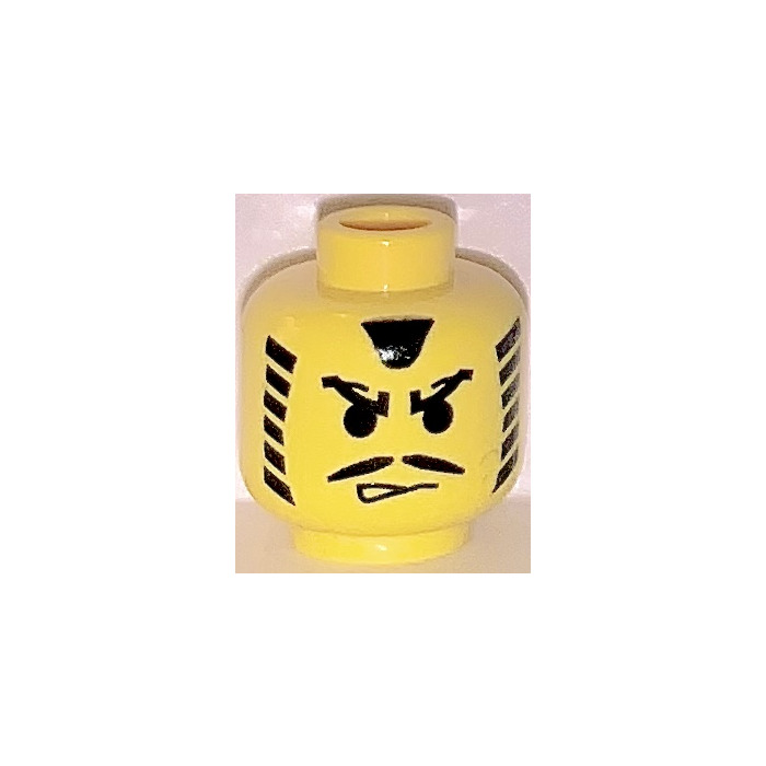 LEGO Yellow Head with Sideburns Moustache and Grin (3626) | Brick Owl