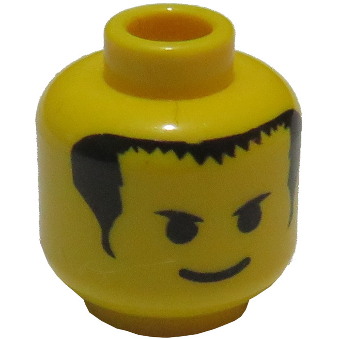 LEGO Head with Smile, Black Eyebrows and Hair (3626) | Brick Owl - LEGO ...