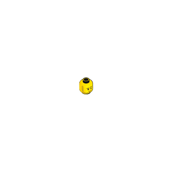 LEGO Yellow Head with Smirk and Beard Stubble (14070 / 51523) | Brick Owl