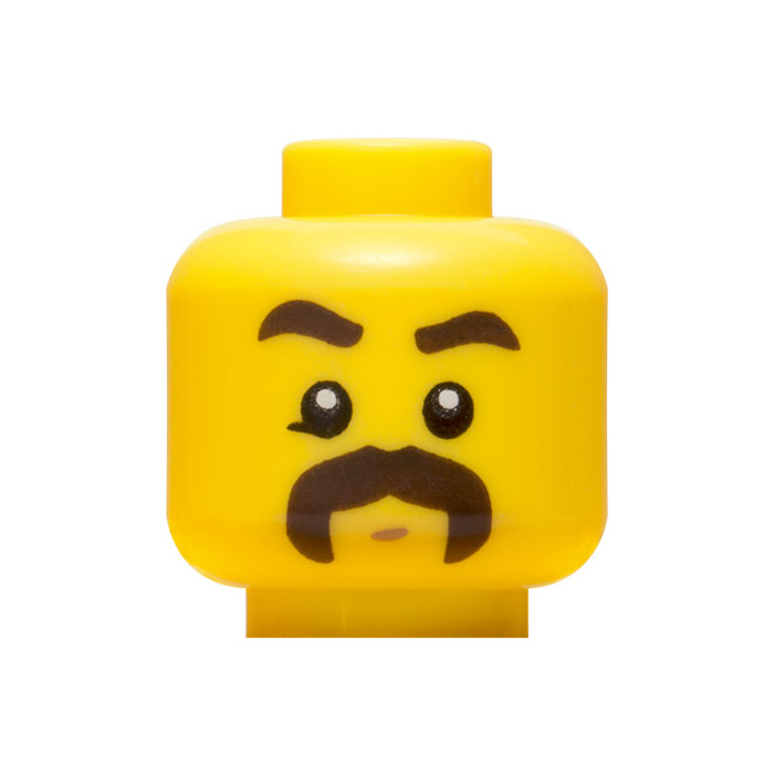 LEGO Head with Thick Moustache (3626) | Brick Owl - LEGO Marketplace