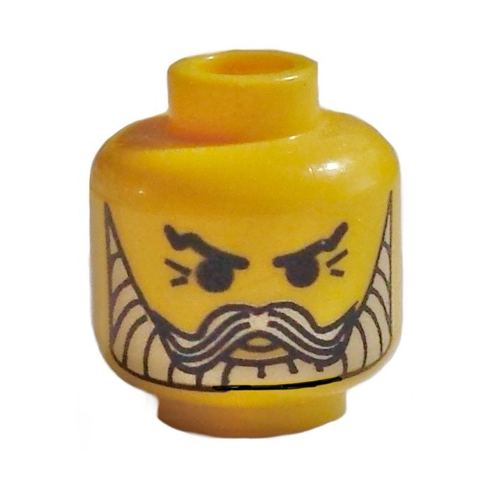 LEGO Head with White Beard and Moustache (3626) | Brick Owl