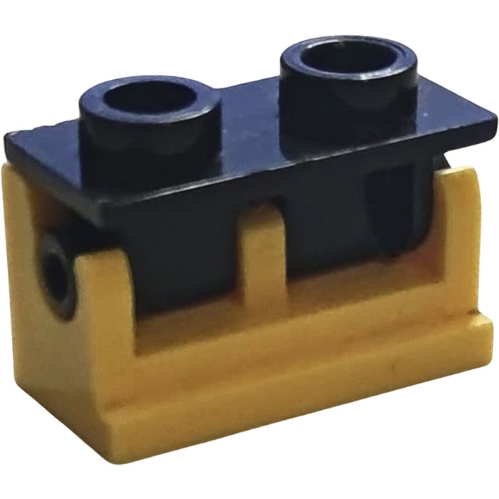LEGO Hinge Brick 1 x 2 with Black Top Plate | Brick Owl