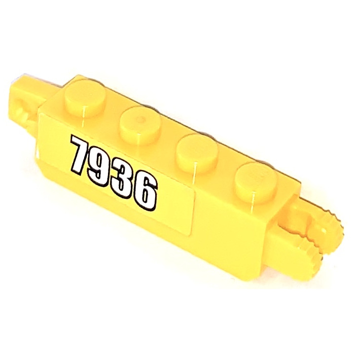 LEGO Hinge Brick 1 x 4 with Fingers with "7936" Sticker (30387) | Brick ...