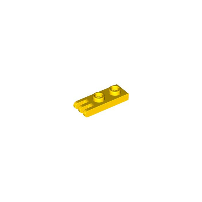 LEGO Yellow Hinge Plate 1 x 2 with 3 fingers and Hollow Studs (4275 ...