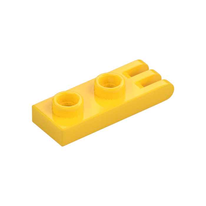 LEGO Yellow Hinge Plate 1 x 2 with 3 fingers and Hollow Studs (4275 ...