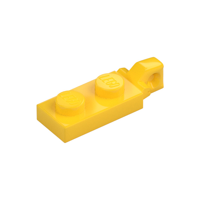 LEGO Yellow Hinge Plate 1 x 2 with Single Finger on End Vertical with ...