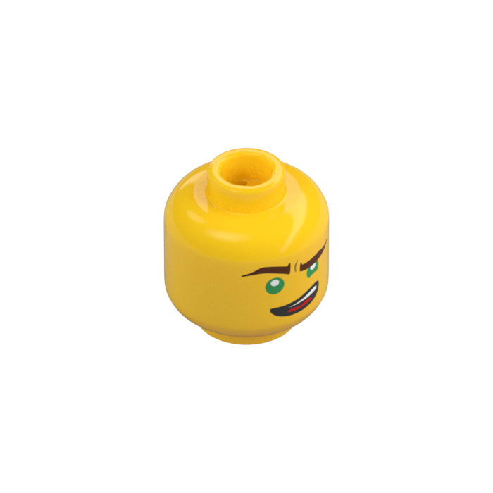 LEGO Yellow Lloyd with Tan hair Minifigure Head (3626 / 33869) | Brick Owl