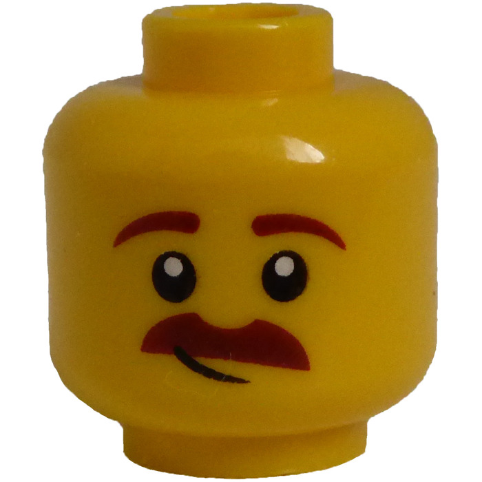LEGO Yellow Man in Hawaiian Shirt Minifigure Head (3626 / 38686 ...