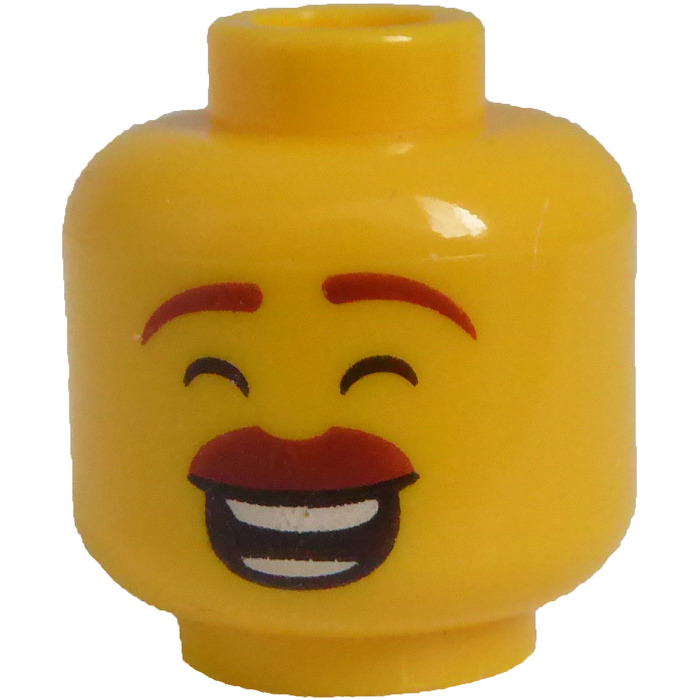 LEGO Yellow Man in Hawaiian Shirt Minifigure Head (3626 / 38686 ...