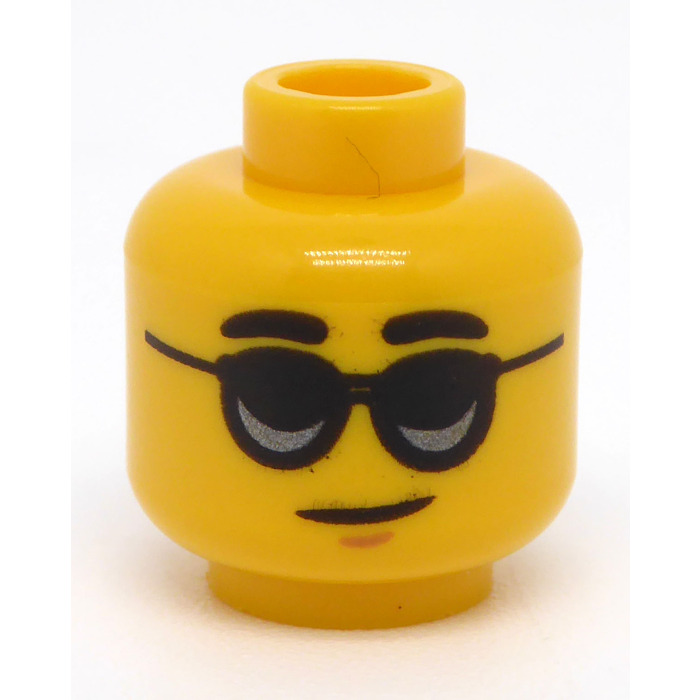 LEGO Yellow Man in Red Flannel Shirt Minifigure Head (3626 / 73963 ...