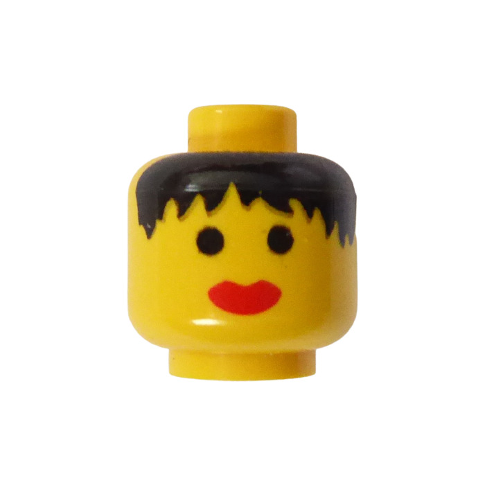 LEGO Yellow Minifig Head with Messy Hair Female (3626) | Brick Owl ...