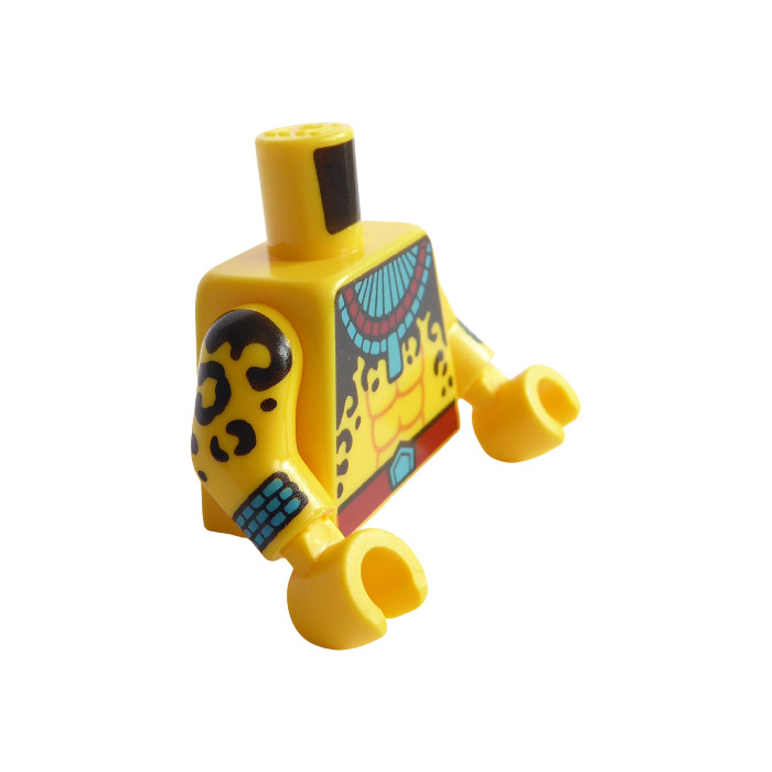 LEGO Yellow Minifig Torso with Necklace and Sixpack of Ancient Warrior ...
